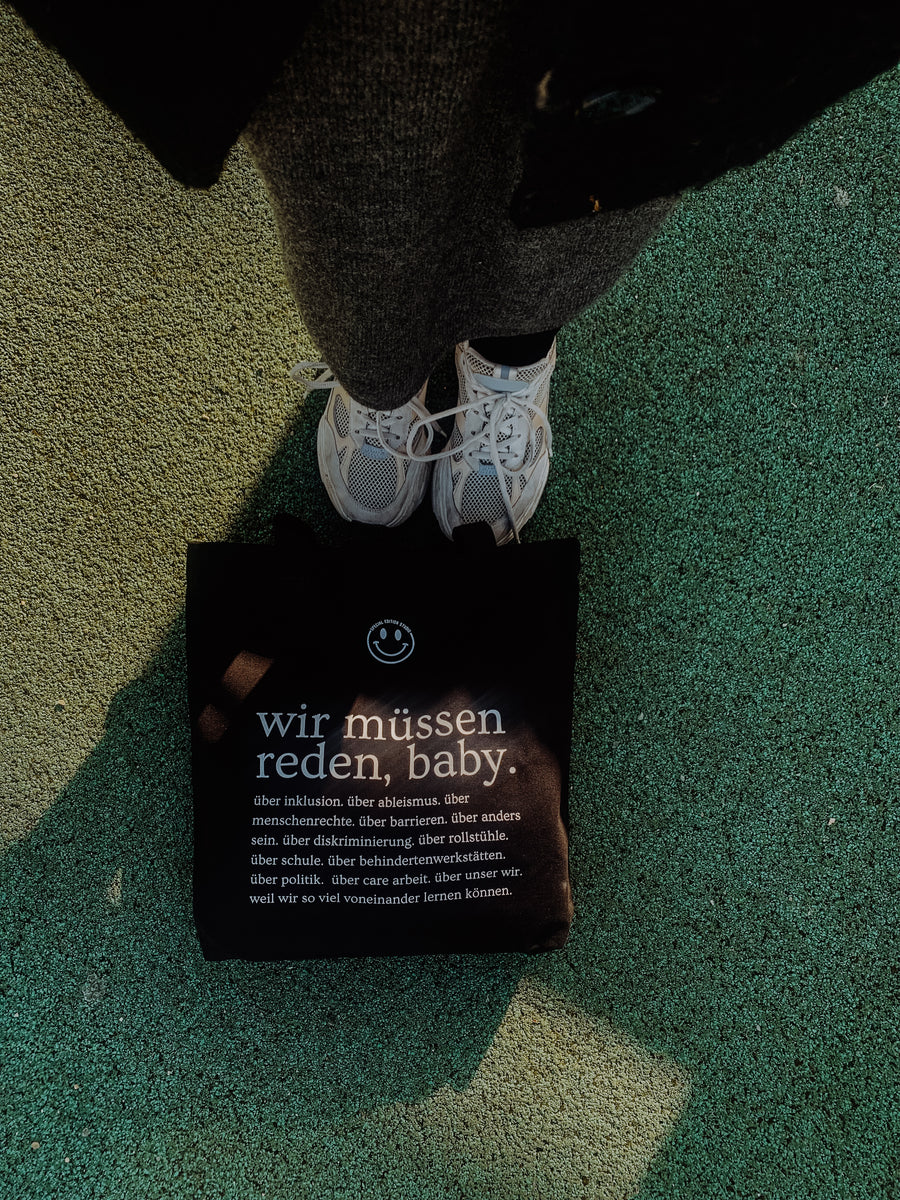 Shopping Bag „Wir müssen reden, baby“ – Special Edition Studio