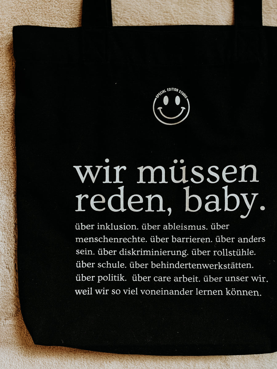 Shopping Bag „Wir müssen reden, baby“ – Special Edition Studio